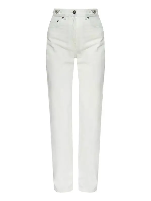 Versace Medusa Plaque Jeans - White