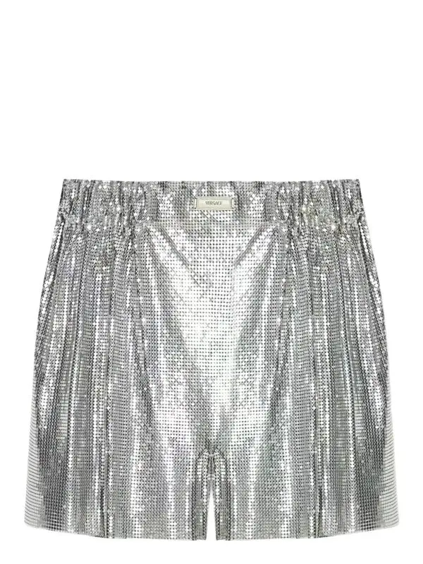Versace Mesh Shorts - Silver