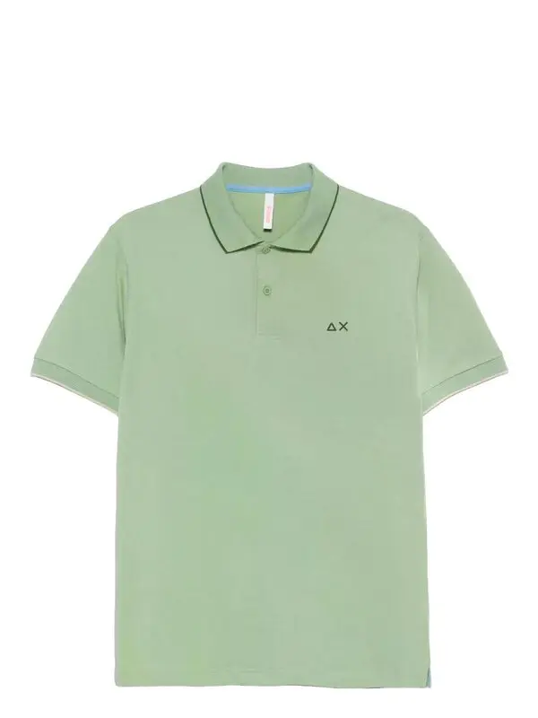 SUN 68 Cotton Polo Shirt - Green