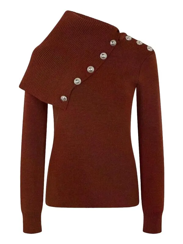 Rabanne Wool Jumper - Brown