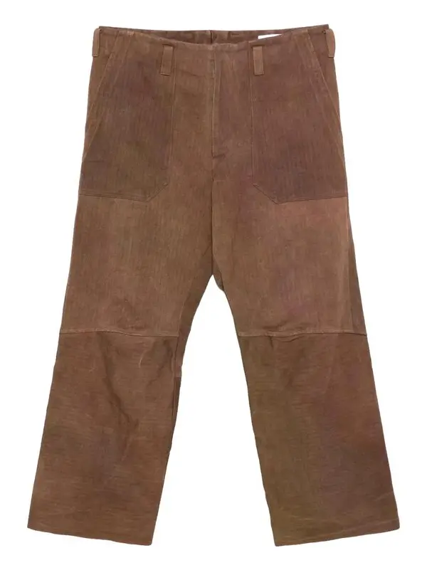 LOÏS DIONISIO Panelled Trousers - Brown