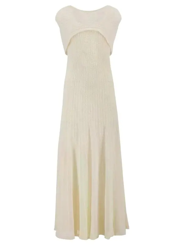 Khaite Thora Maxi Dress - Neutrals