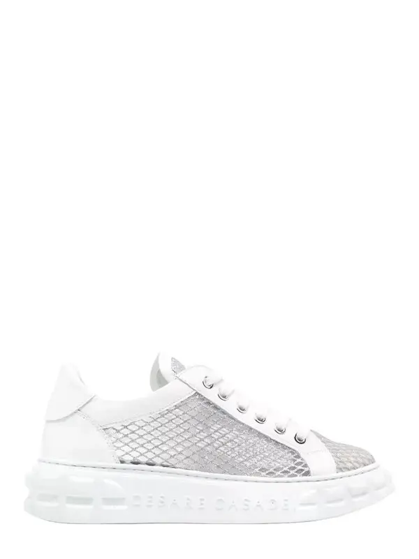 Casadei Lurex Sneakers - White