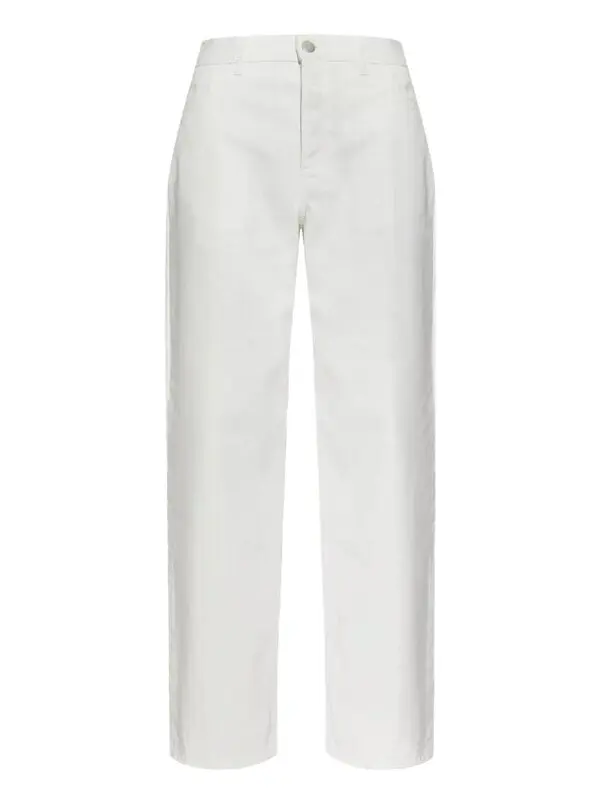BY MALENE BIRGER Cotton Straight Leg Jeans - White
