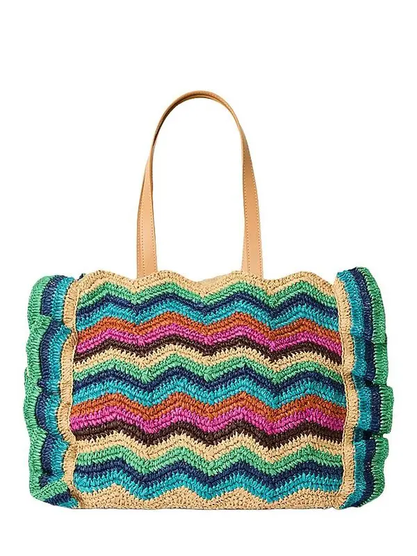 BTB LOS ANGELES Skye Ruffle Tote - Multi
