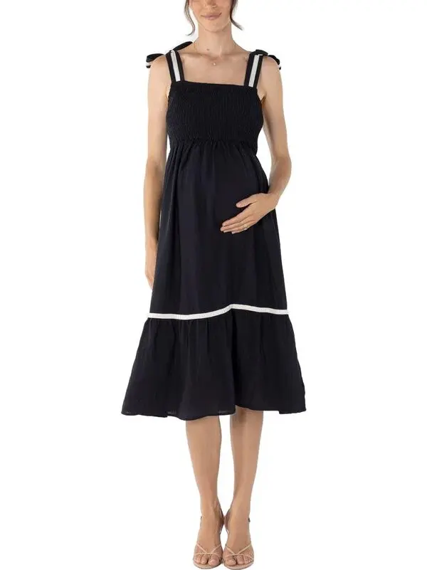 ANGEL MATERNITY Meliza Maternity Party Dress - Black