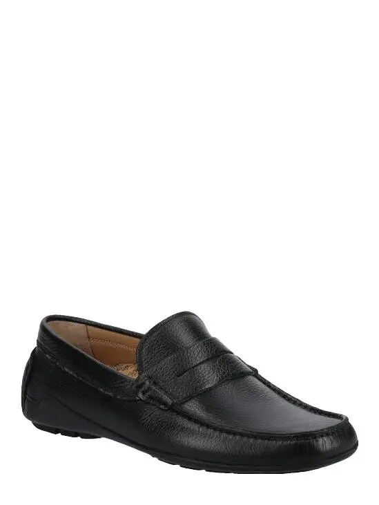 Taft Leather Driver Moccasins - Black