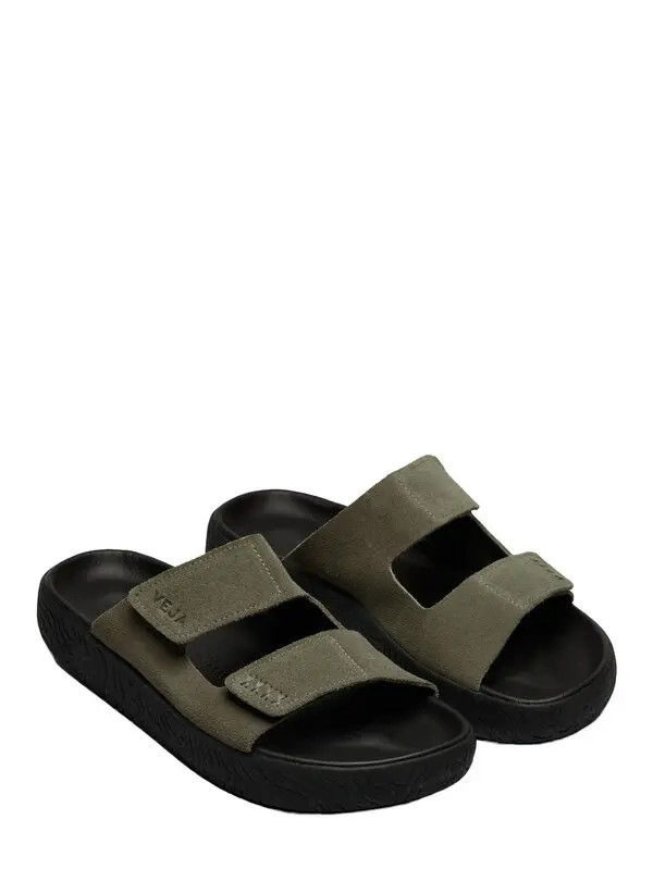 VEJA Etna Slide Sandal - Kaki Black