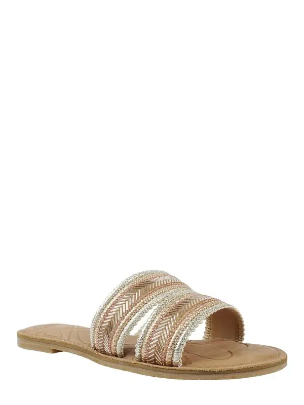 CANDIE'S Tanner Slide Sandal - Light Natural