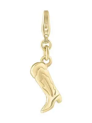 ELECTRIC PICKS Cowboy Boot Charm - Yellow Gold