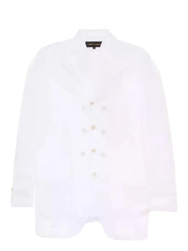 Comme Des Garçons Mesh Blazer - White
