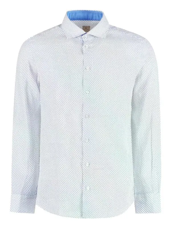 BASTONCINO Micro-pattern Shirt - White