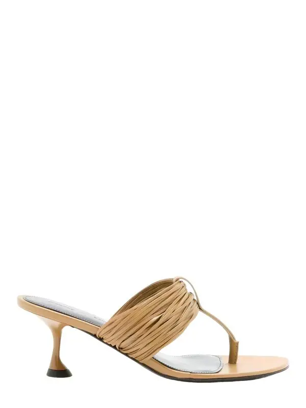 Proenza Schouler Ruched-upper Stiletto Sandals - Neutrals