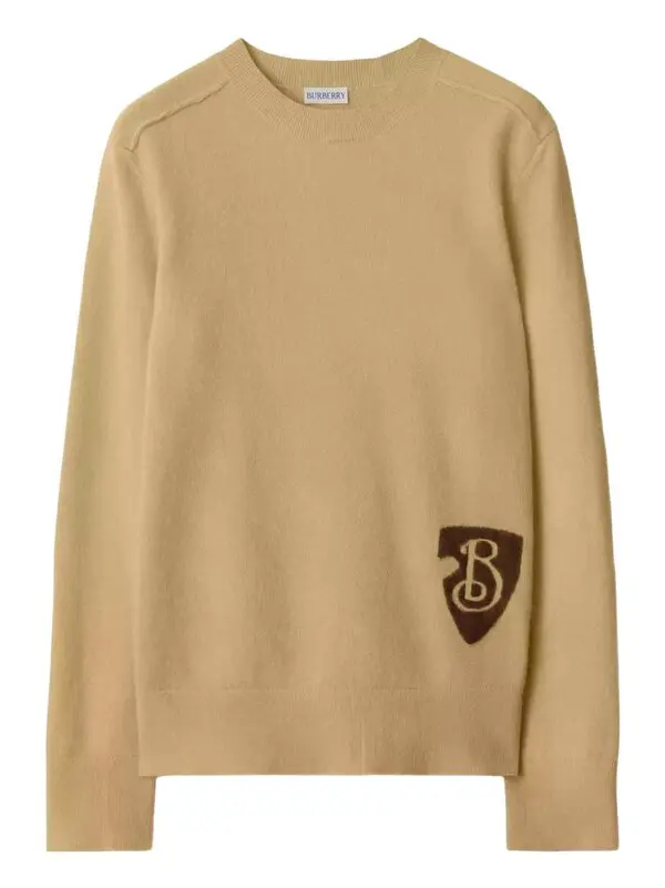 Burberry Knitted Jumper - Neutrals