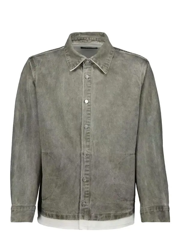 IRO PARIS Cotton Denim Shirt - Grey
