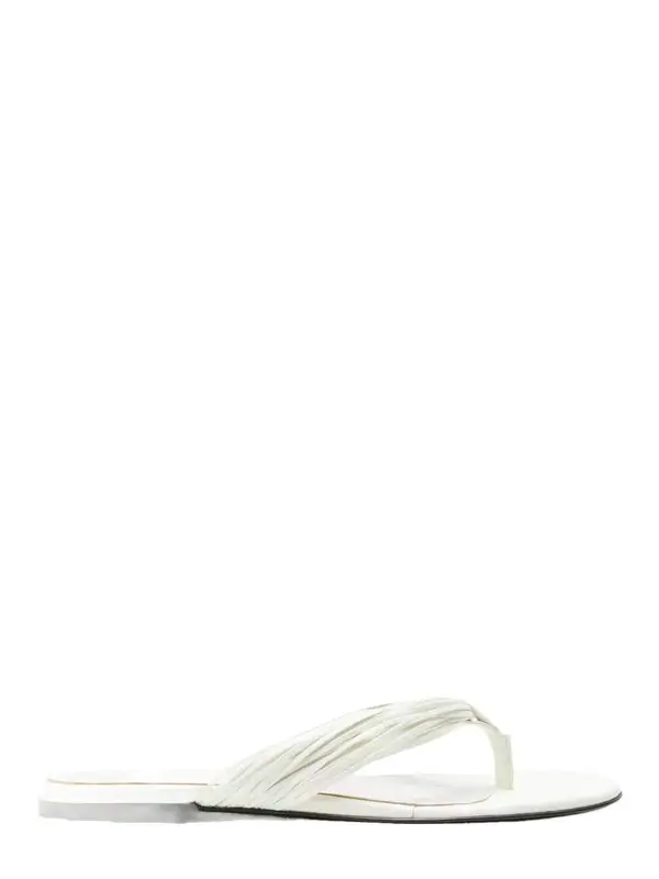 Proenza Schouler Pleated-strap Flat Sandals - White