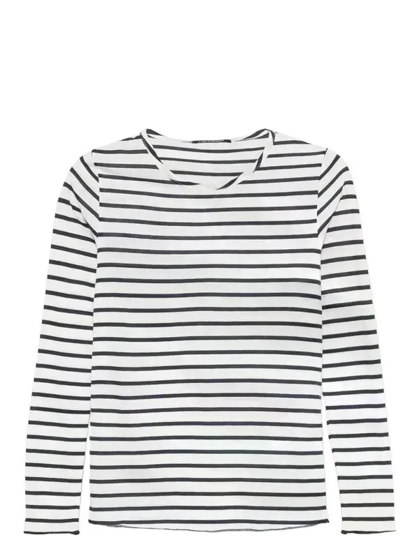LUISA CERANO Striped T-shirt - White