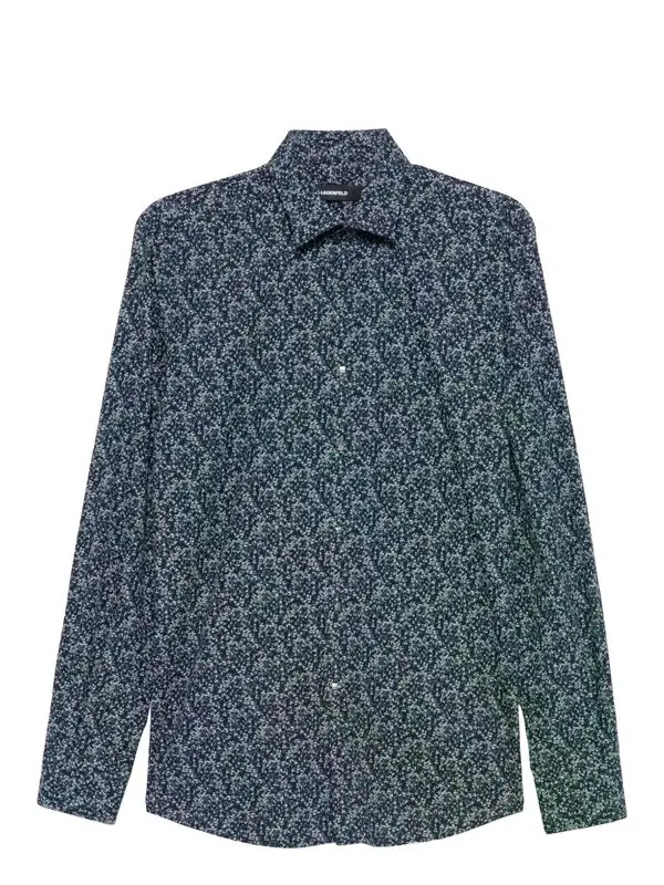 Karl Lagerfeld Graphic-print Shirt - Blue