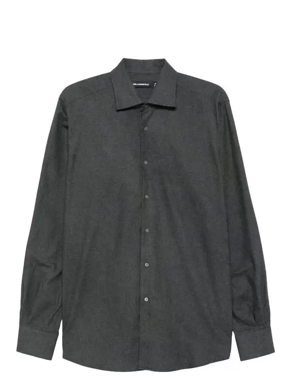 Karl Lagerfeld Cotton Shirt - Grey