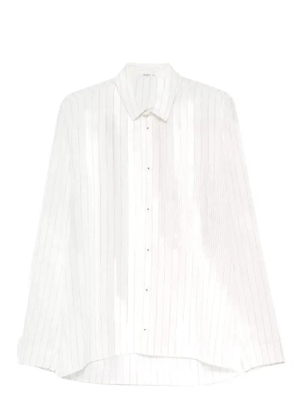 Transit Pinstriped Shirt - White
