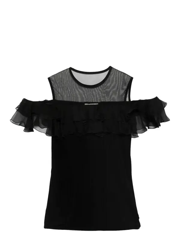NENSI DOJAKA Ruffled Blouse - Black