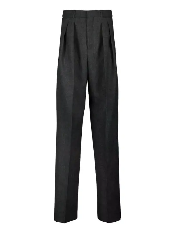 Saint Laurent Wool Trousers - Grey