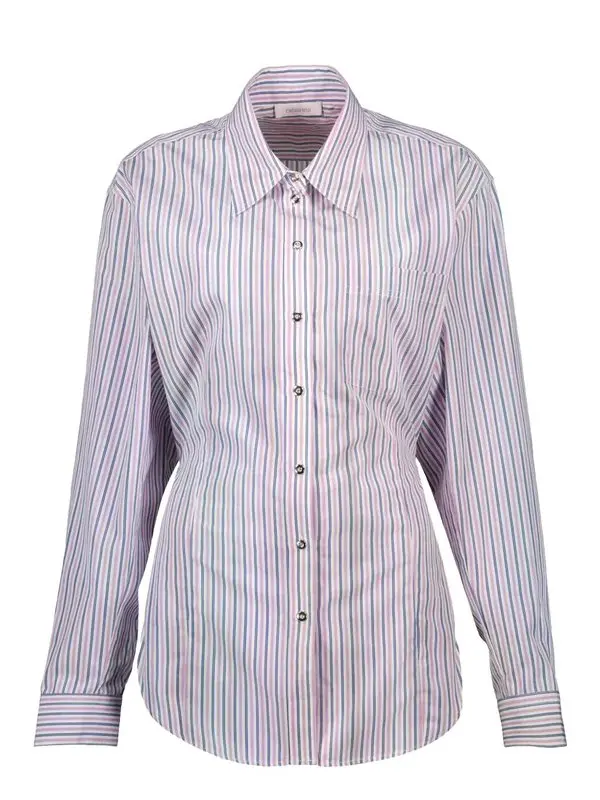 Rabanne Striped Button-up Shirt - Blue