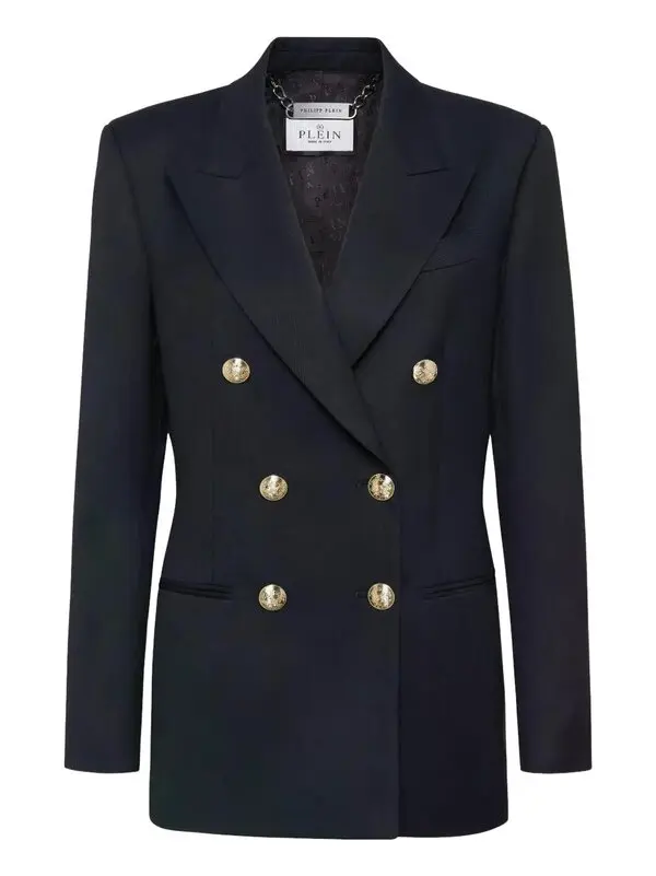 Philipp Plein Double-breasted Blazer - Blue