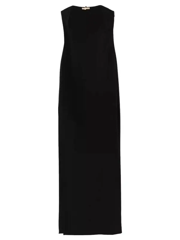 Elisabetta Franchi Jewel-detail Crepe Maxi Dress - Black