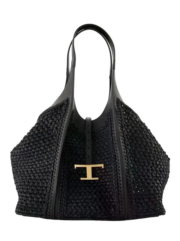 TOD'S T Timeless Tote Bag - Black