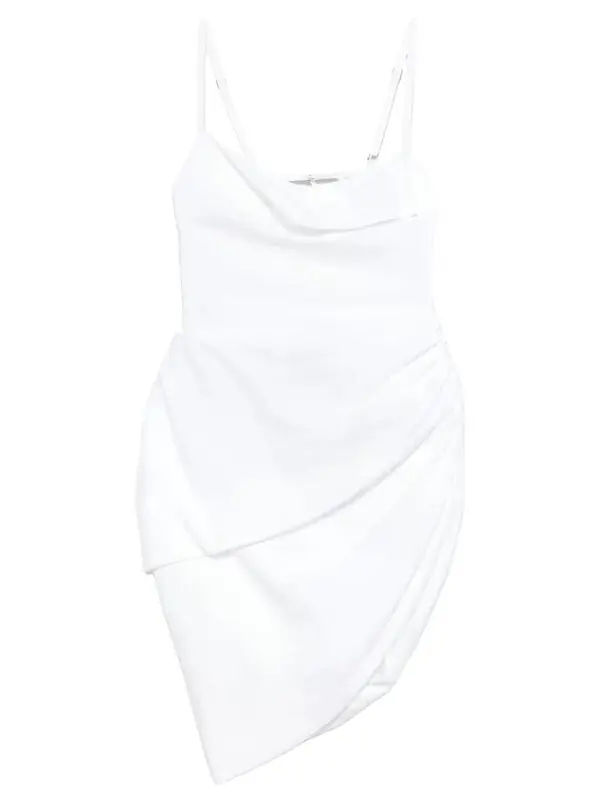 Jacquemus The Saudade Asymmetric Dress - White