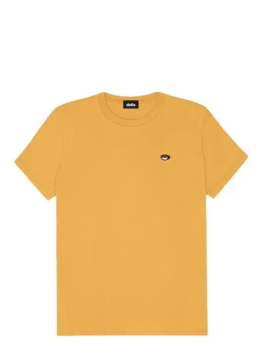 DALIX Lil Coffee Jersey Tee - Mustard