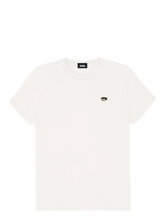DALIX Lil Coffee Jersey Tee - Vintage White