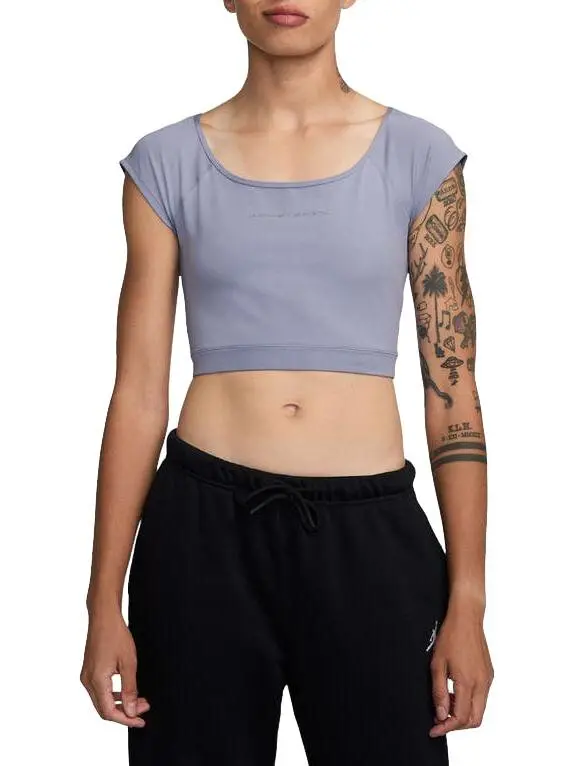 JORDAN Dri-fit Performance Crop Top - Indigo Haze