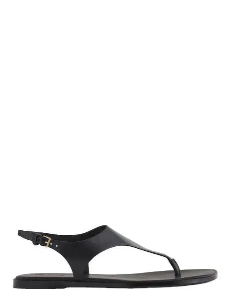 Madewell Piaule Leather Sandals - True Black