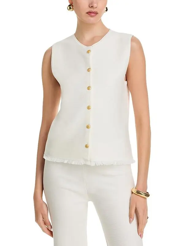 Kobi Halperin Tobias Sweater Vest - Ivory