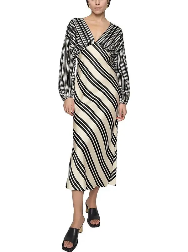 Rebecca Minkoff Joyce Stripe Dress - Black