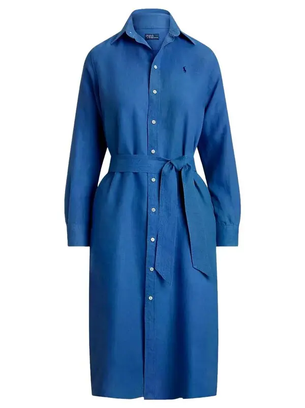 Polo Ralph Lauren Belted Shirt Dress - Blue