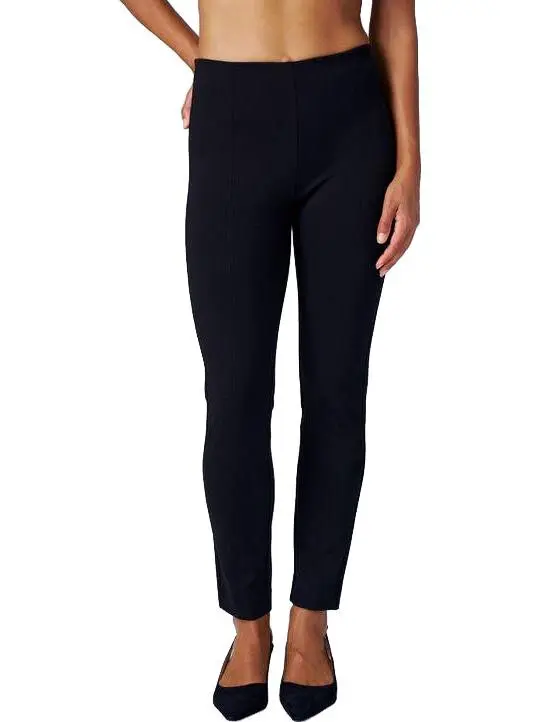 FRANNE GOLDE Slim Ankle Stretch Ponte Pant - Black