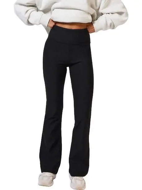 LOVALL Winter Flared Leggings - Black