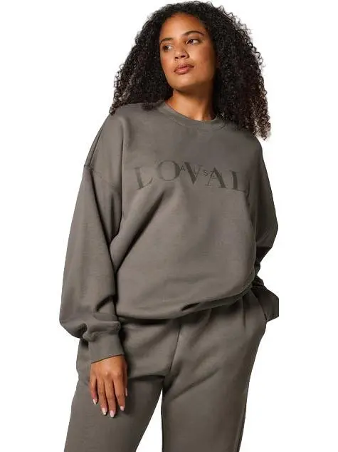 LOVALL Oversized Sweatshirt - Slate Green