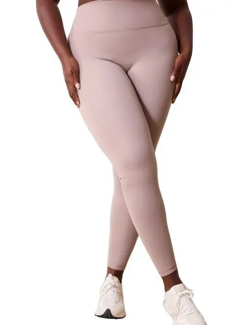 LOVALL 7 Revitalise High Waisted Leggings - Clay