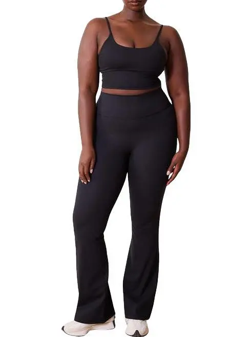 LOVALL 24/7 Revitalise Flare Leggings - Black