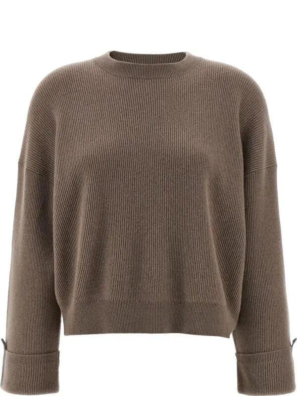 Brunello Cucinelli Cashmere High-neck Sweater - Beige