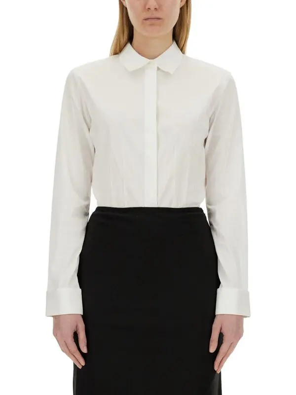 Helmut Lang Poplin Fitted Shirt - White