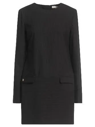 MANILA GRACE Mini Dress With Pockets - Black