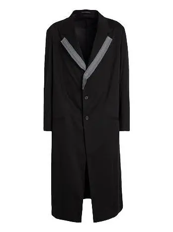 Y'S YOHJI YAMAMOTO Woven Overcoat - Black