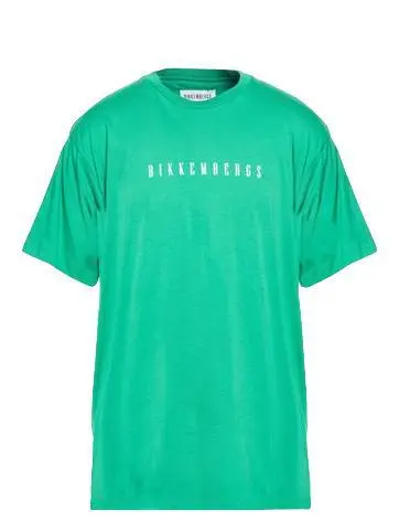 BIKKEMBERGS T-shirt Size Cotton, Elastane - Green
