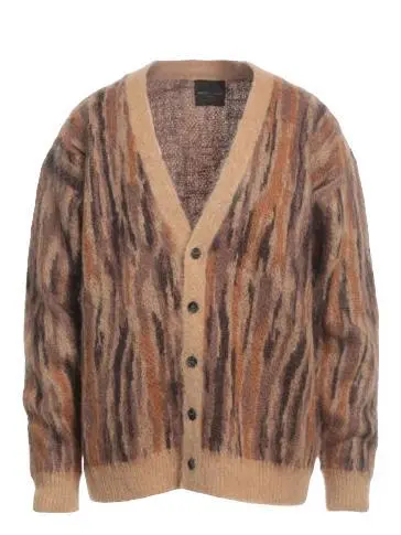 ROBERTO COLLINA Knitted Cardigan In Mohair Wool Blend - Beige