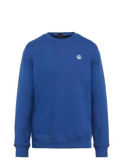 NORTH SAILS Cotton Crewneck Sweatshirt - Bright Blue